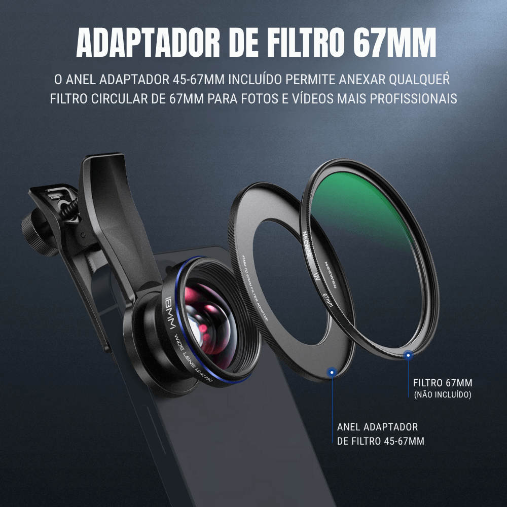 Lente Smartphone Neewer LS-42 Pro Wide HD - WorldView