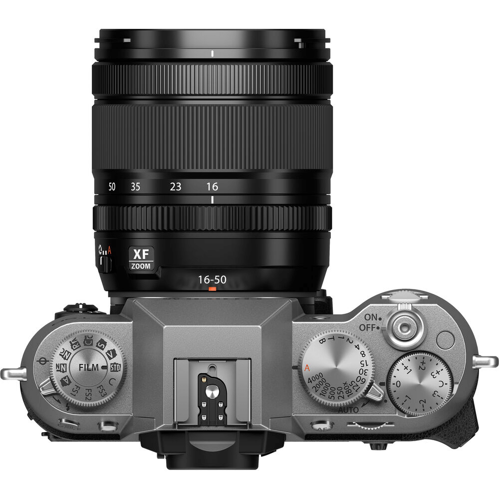 FujiFilm X-T50 Lente XF 16-50mm Prata/Silver - eMania Foto e Video