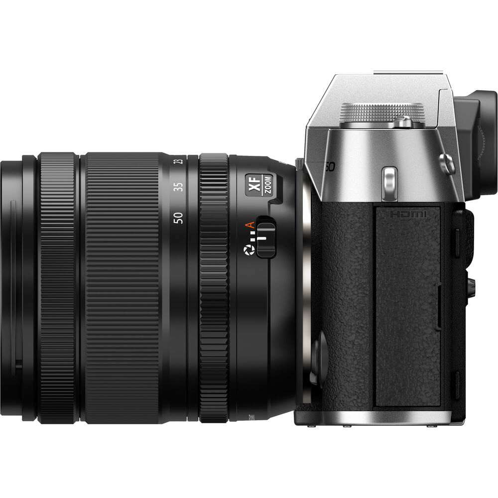 FujiFilm X-T50 Lente XF 16-50mm Prata/Silver - eMania Foto e Video