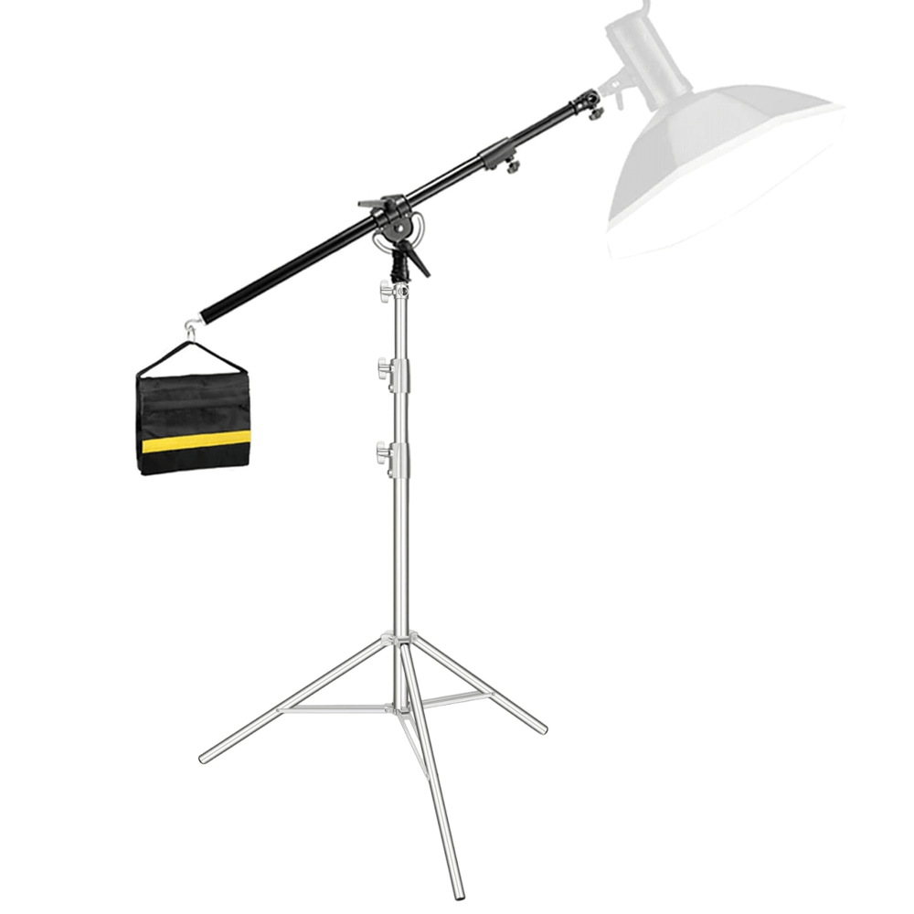 Kit Girafa de Iluminação Tripé Light Stand - eMania Foto e Video